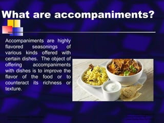 Food and Beverage Accompaniments - Copy.ppt