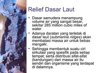 Pengantar Oseanografi Materi tentang Geologi Dasar laut | PPT