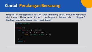 Dasar-Dasar Pemrograman - 7 Perulangan | PDF