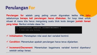 Dasar-Dasar Pemrograman - 7 Perulangan | PDF