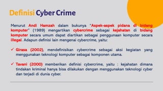 Etika Profesi TI - 7 Cyber Crime | PDF