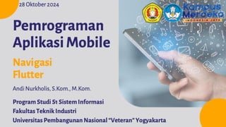 Pemrograman Aplikasi Mobile - 7 Navigasi Flutter | PPT