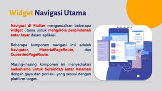 Pemrograman Aplikasi Mobile - 7 Navigasi Flutter | PPT