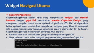 Pemrograman Aplikasi Mobile - 7 Navigasi Flutter | PPT