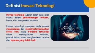Konsep Teknologi - 7 Manajemen Inovasi Teknologi | PDF