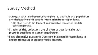 7. Survey and observation research Sampling PPT | PPT