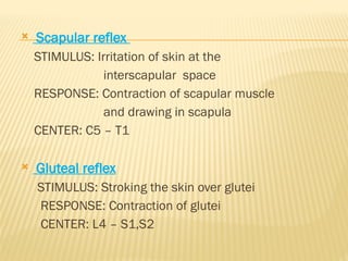 7. REFLEXES examination physiotherapy assessment | PPTX