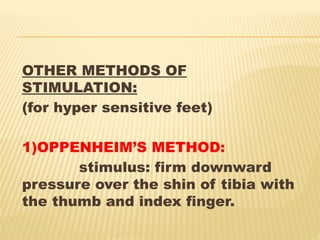 7. REFLEXES examination physiotherapy assessment | PPTX