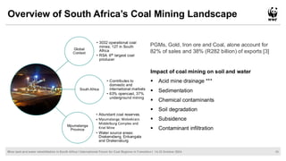 Mine Land and Water Rehabilitation in South Africa | PDF