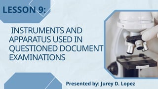 FORENSIC 4-QUESTION DOCUMENT EXAMINATION | PPTX | Cameras and Camcorders | Consumer Electronics