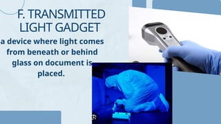 FORENSIC 4-QUESTION DOCUMENT EXAMINATION | PPTX