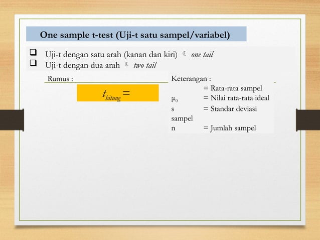 7. Uji-t (Lanjutan).pptx aashajjaghgshhsg | PPTX