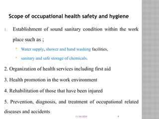 Occupational Health and Safety for health proffesionals | PPTX