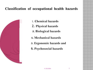 Occupational Health and Safety for health proffesionals | PPTX