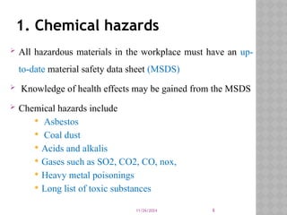 Occupational Health and Safety for health proffesionals | PPTX