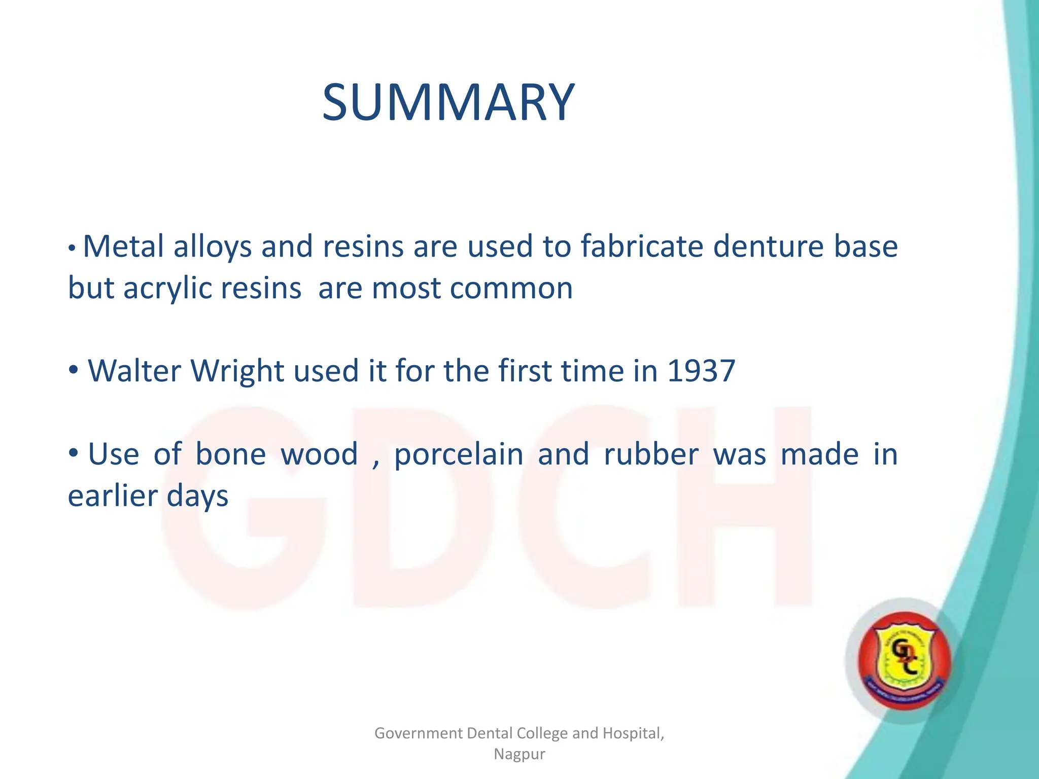 7.1-Classification-of-Denture-Base-Materials-History-Development-of ...