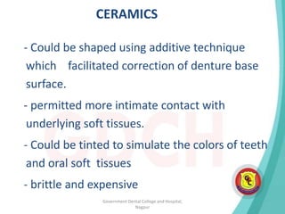 7.1-Classification-of-Denture-Base-Materials-History-Development-of ...