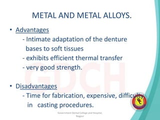 7.1-Classification-of-Denture-Base-Materials-History-Development-of ...