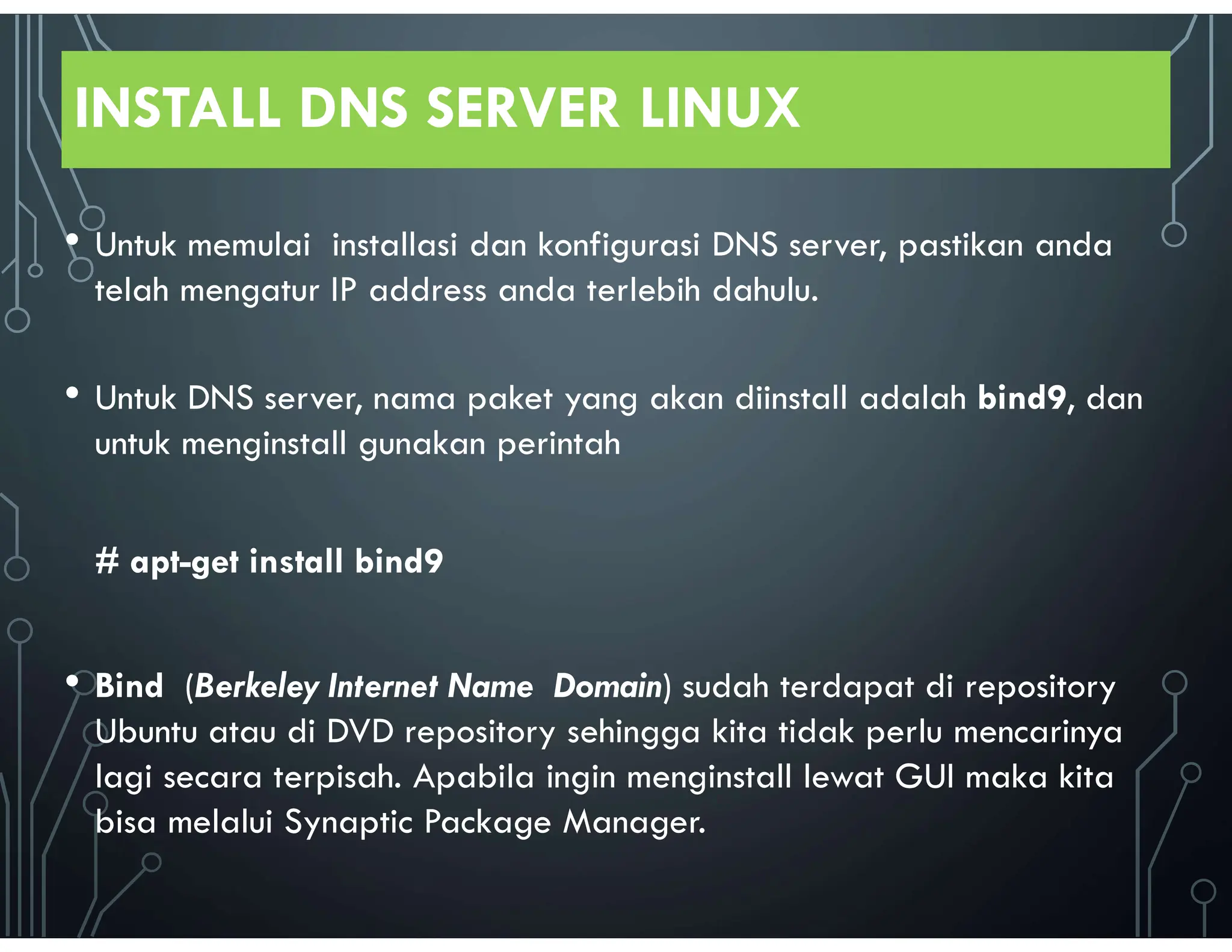 Domain Name System in Linux (how to use bind) | PPT
