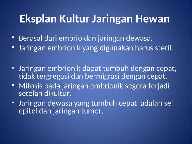 KULTUR SEL HEWAN proses penghilangan atau perpindahan sel dari manusia ...