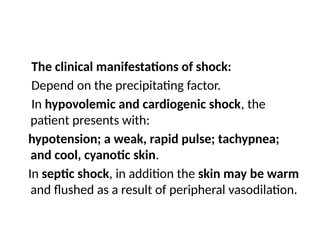 shock embolism and infraction disturbances | PPT