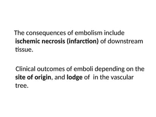 shock embolism and infraction disturbances | PPTX