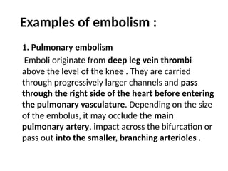 shock embolism and infraction disturbances | PPT