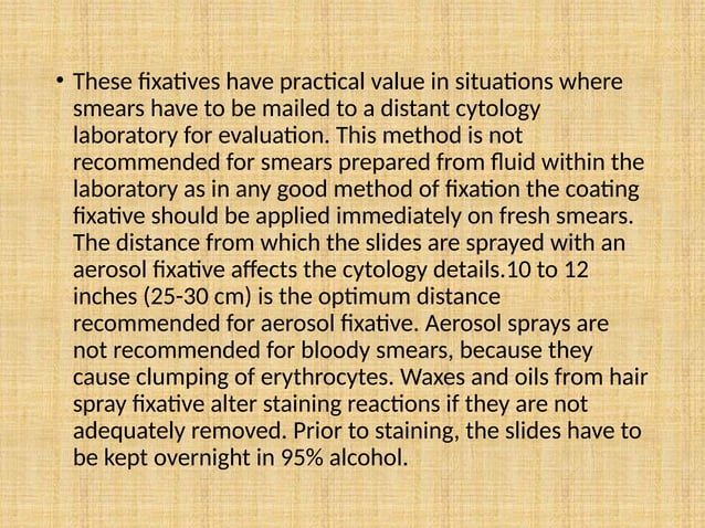 7. Cytological fixatives.pptx Fixative s | PPT