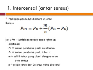 7. Proyeksi Penduduk.pptx proyeksi penduduk | PPTX