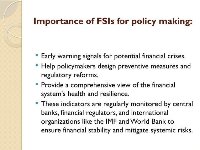 Financial Stability Indicators (FSIs) - Importance.pptx