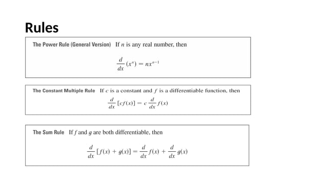 7.1 Slides.pptx; differentiation from first principle | PPTX