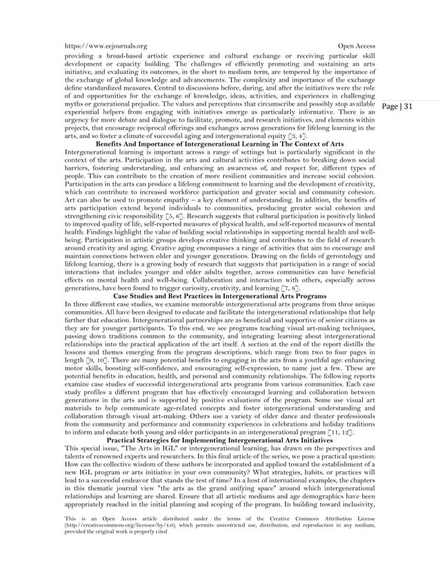 Encouraging Intergenerational Learning through Arts Initiatives (www.kiu.ac.ug) | PDF