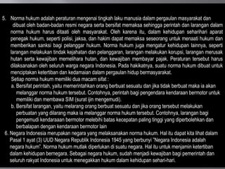 Macam-macam ( Norma Kesopanan,Norma Agama, Norma Hukum ) | PPTX