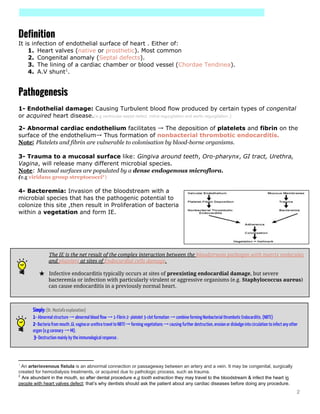 7.Infective Endocarditis.pdf notes pathology | PDF