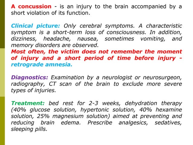 Injury. Open and closed injuries. Injuries of soft tissues, head, chest ...