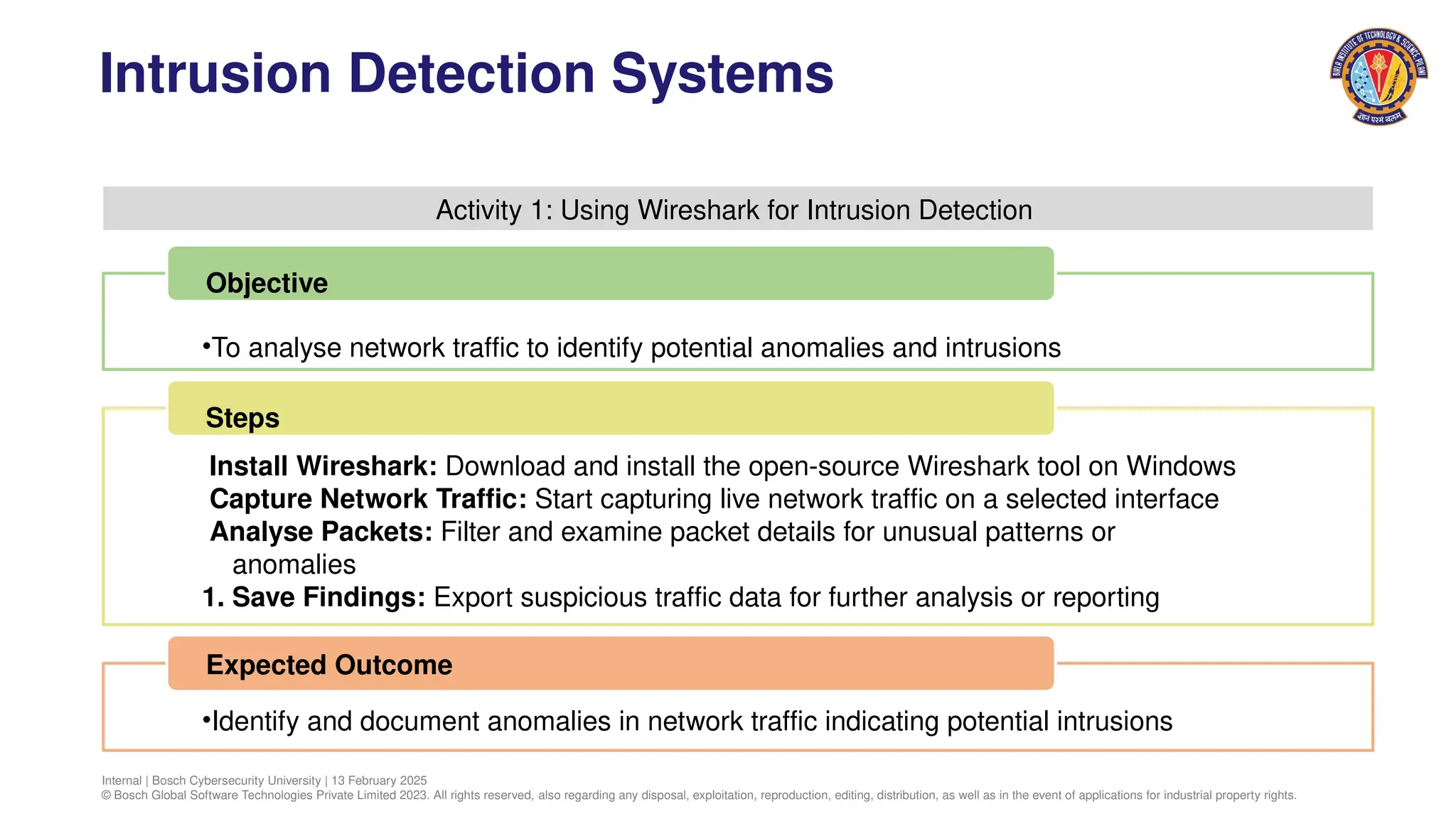 List of intrusion detection systems, its types and its importance | PPT
