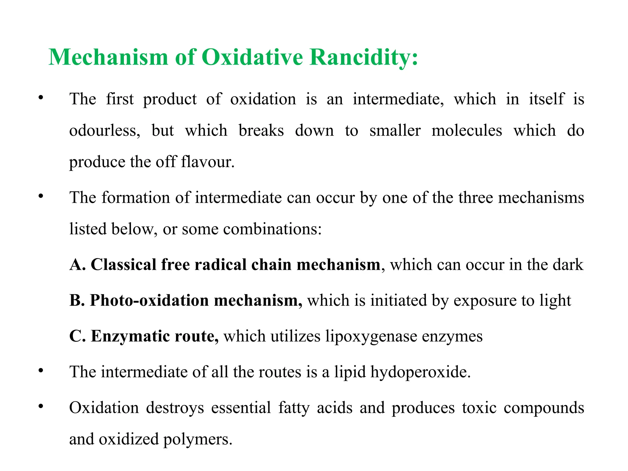 7. Rancidity of fats and oils.ppt food technology | PPT