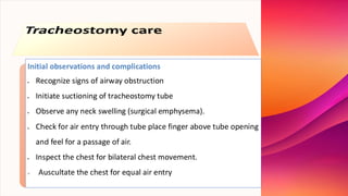 Tracheostomy procedure for nursing 2025 pbf | PDF