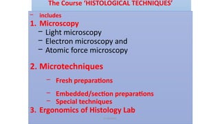 7. Histology Techniques (1).pdf for public health | PDF
