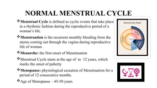Menstrual Cycle/ Arthava Chakra presentation | PPTX