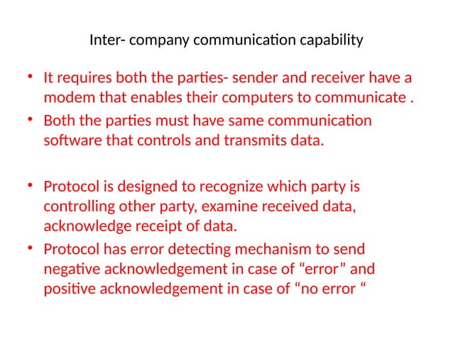 Electronic data interchange, data and types. | PPTX