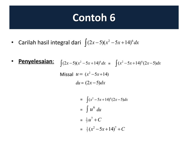 materi integral matematika teknik sipil. | PPT