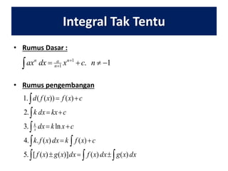 materi integral matematika teknik sipil. | PDF