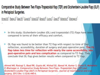 Various Flap Designs in Endodontic Surgery | PPTX