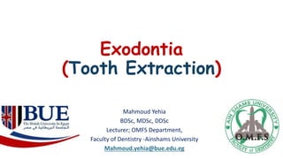 exodontia dental surgery for dental students | PDF