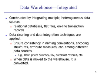Data Warehouse Introduction - Data Mining | PPT