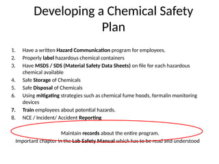 Chemical Safety Handling methodology doc | PPTX