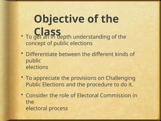 7.Challenging Public Elections. lecture notes | PPTX