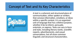 Main categories of the text in stylistics | PPTX