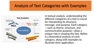 Main categories of the text in stylistics | PPTX